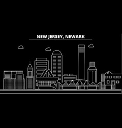 Newark silhouette skyline usa - newark Royalty Free Vector