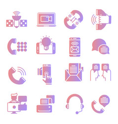 Feedback flat icons Royalty Free Vector Image - VectorStock