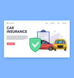 Insurance poster set Royalty Free Vector Image