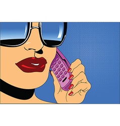 Telephone conversation Royalty Free Vector Image