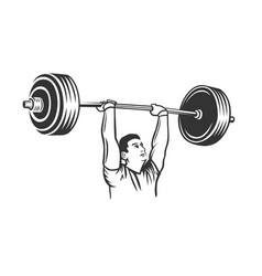 Weight lifting Royalty Free Vector Image - VectorStock