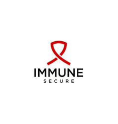 Immune system icon logo health bacteria Royalty Free Vector