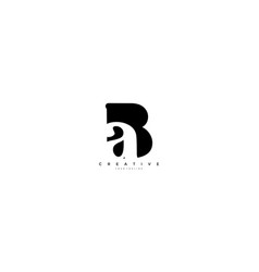 Simple letter br monogram stylish type design logo