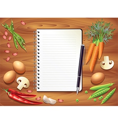 Kitchen recipe background Royalty Free Vector Image