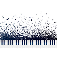 A lot different musical notes and signs in Vector Image