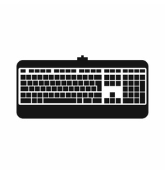 Computer keyboard icon simple style Royalty Free Vector