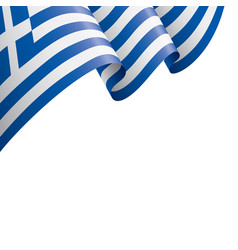 Frame and border of ribbon with greece flag Vector Image