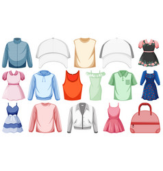Set different clothes Royalty Free Vector Image