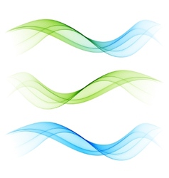 Set color curve lines design element Royalty Free Vector