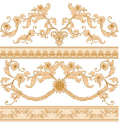 Seamless pattern background in baroque Royalty Free Vector