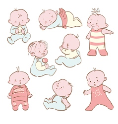 Babies Royalty Free Vector Image - VectorStock
