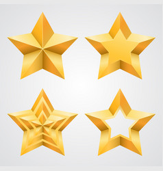 5 gold stars Royalty Free Vector Image - VectorStock