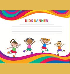 Globe kids children earth day Royalty Free Vector Image