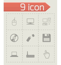 Convertible ultrabook with metro icons on display Vector Image