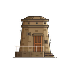 Coast observation tower Royalty Free Vector Image