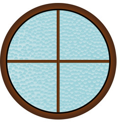 Alpha omega glass window Royalty Free Vector Image