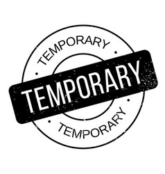Temporary rubber stamp Royalty Free Vector Image