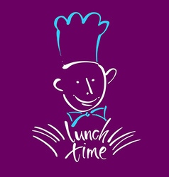 Lunch time restaurant Royalty Free Vector Image