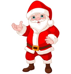 Happy santa claus face side view Royalty Free Vector Image