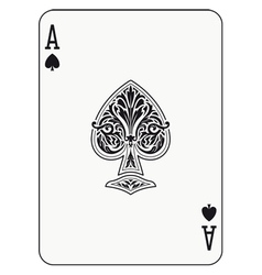 Ace spades Royalty Free Vector Image - VectorStock