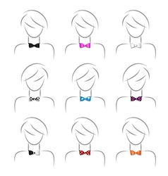 Bow ties Royalty Free Vector Image - VectorStock
