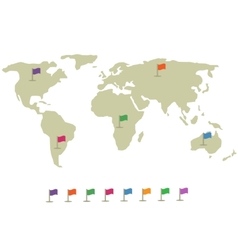 World map design triangle pattern Royalty Free Vector Image