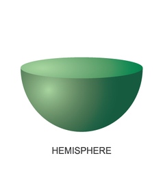 3d shape hemisphere Royalty Free Vector Image - VectorStock