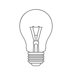 Shining light bulb Royalty Free Vector Image - VectorStock