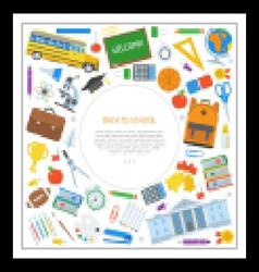 Education circle colorful icons Royalty Free Vector Image