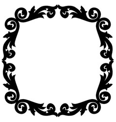 Black decorative frame Royalty Free Vector Image