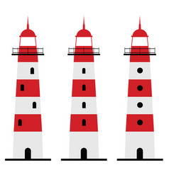 Top of the lighthouse Royalty Free Vector Image