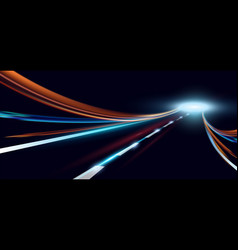 Bright spotlights beams flash and light effect Vector Image