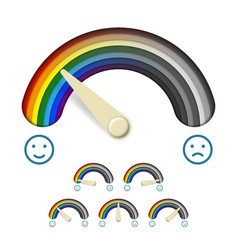 Pain scale horizontal gauge measurement Royalty Free Vector