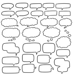 Set speech bubbles Royalty Free Vector Image - VectorStock