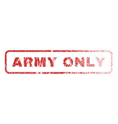 Army only rubber stamp Royalty Free Vector Image