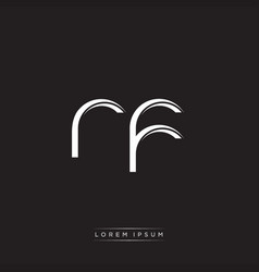 Rf logo monogram design template Royalty Free Vector Image