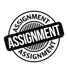 Assignment rubber stamp Royalty Free Vector Image