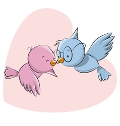 Two birds Royalty Free Vector Image - VectorStock