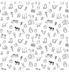 Baking tools seamless pattern background set Vector Image
