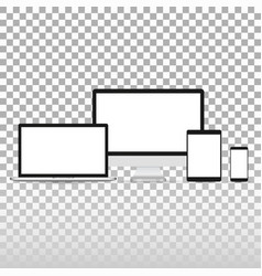 Realistic tablet pc computer Royalty Free Vector Image