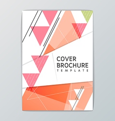 Abstract curve brochure flyer design Royalty Free Vector
