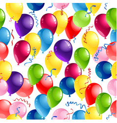 Bright holiday balloons isolated Royalty Free Vector Image