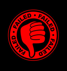 Bad thumbs down icon Royalty Free Vector Image