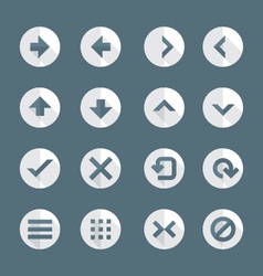 Arrow sign icon back button navigation symbol Vector Image