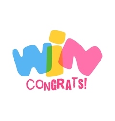 Win text set Royalty Free Vector Image - VectorStock