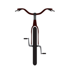 Bicycle front view Royalty Free Vector Image - VectorStock