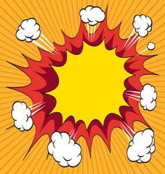 Comic book explosion Royalty Free Vector Image
