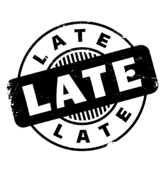 Do not be late rubber stamp Royalty Free Vector Image