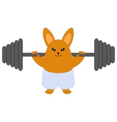 Strong bunny Royalty Free Vector Image - VectorStock