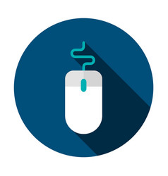 Computer mouse circle icon Royalty Free Vector Image